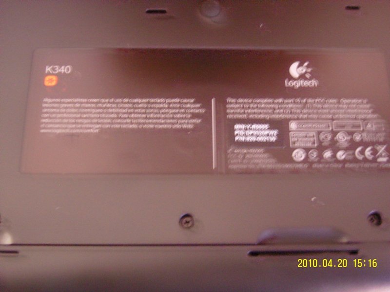 Teclado Logitech K340 | TeKnicoPC